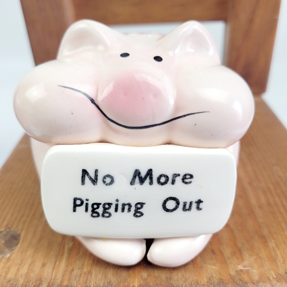 Dining | Vintage No More Pigging Out Saltpepperspice Shaker Pig | Poshmark